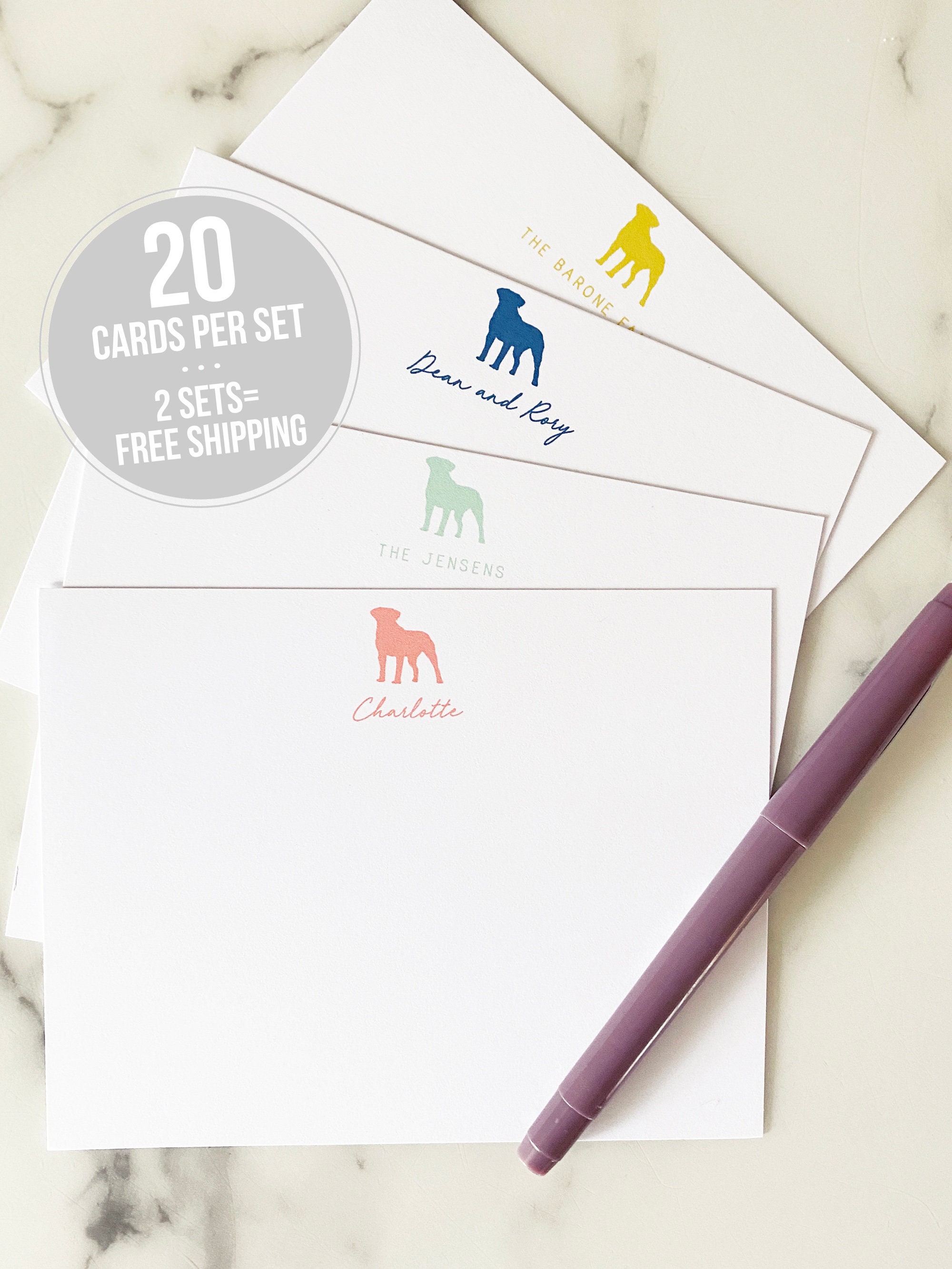 Lab Stationary Labrador Retriever Stationery Set of 20 Flat - Etsy