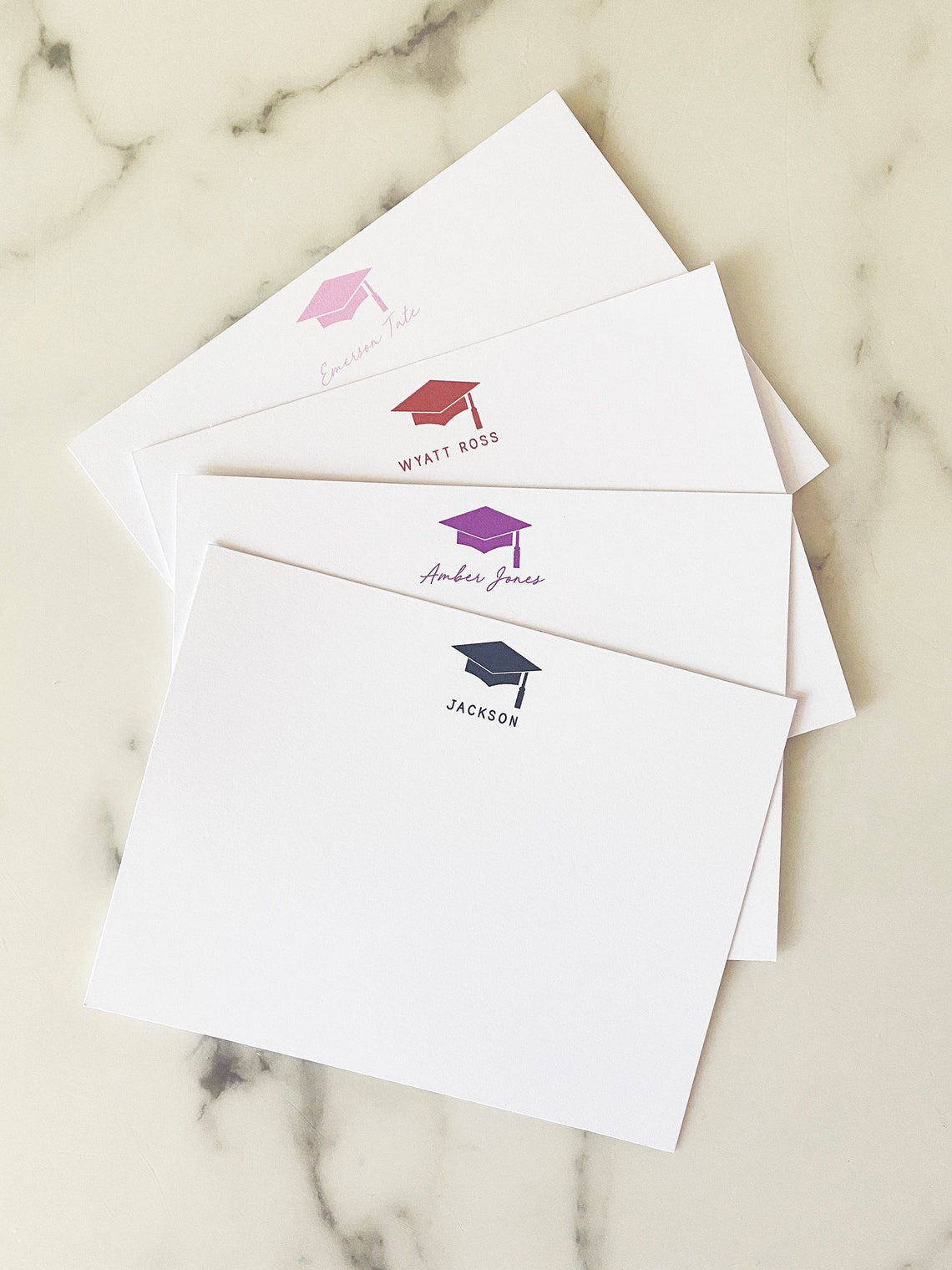 Graduation Personalized Stationary Graduation Cap Stationery | Etsy