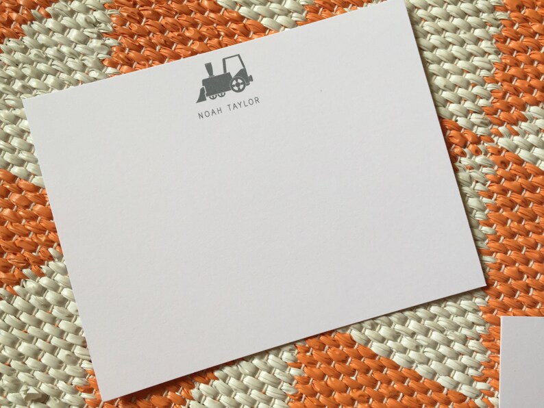 Train Stationery Boys Stationary Set of 20 Flat Note Cards - Etsy