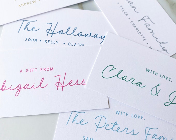 24 Square Personalized Boy Enclosure Cards, Gift Stickers, Gift Tags - Etsy