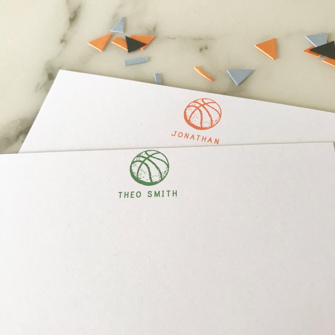 Basketball Stationery Boys Stationary Sports Set of 20 Flat - Etsy