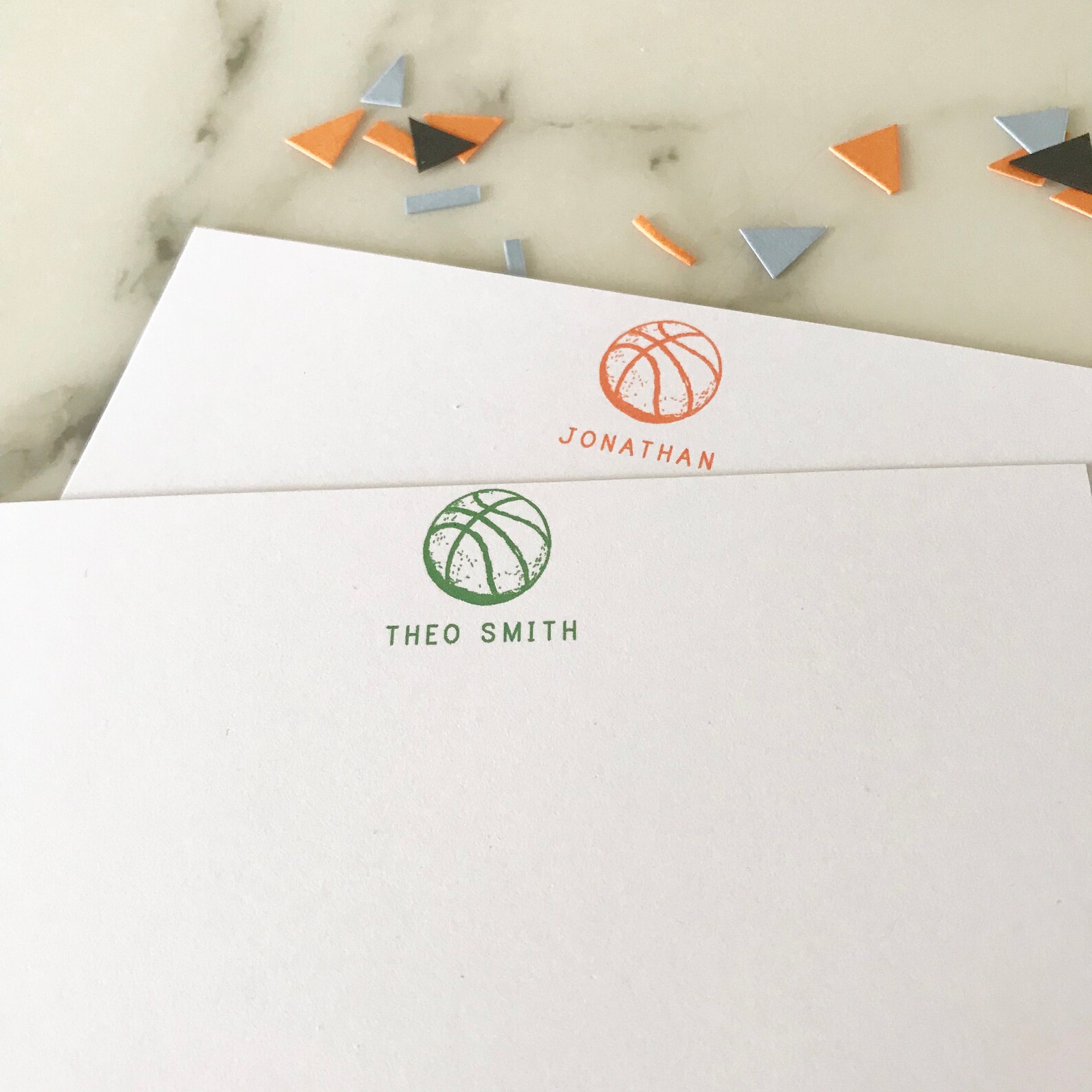 Basketball Stationery Boys Stationary Sports Set of 20 Flat - Etsy