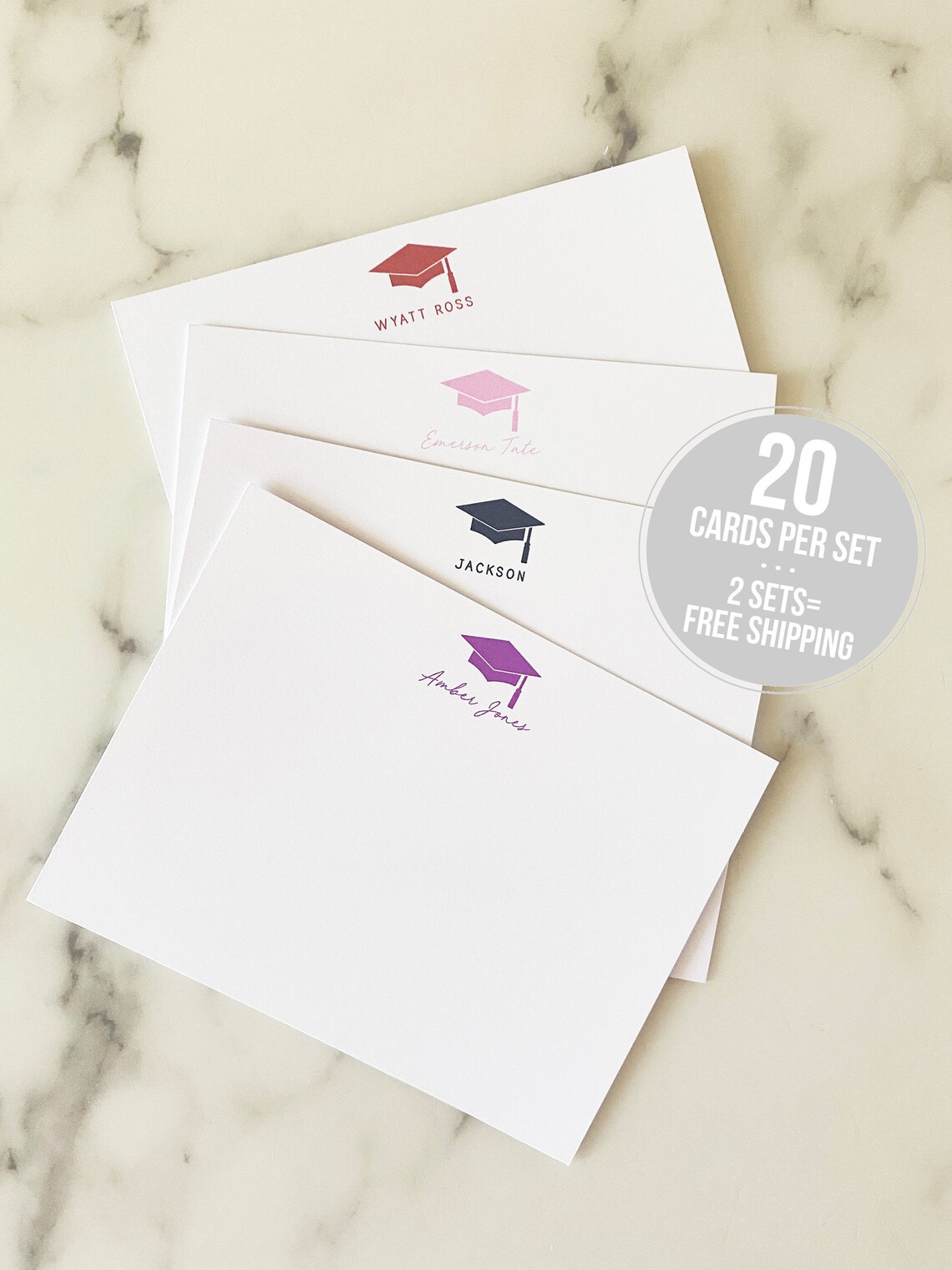 Graduation Personalized Stationary Graduation Cap Stationery | Etsy