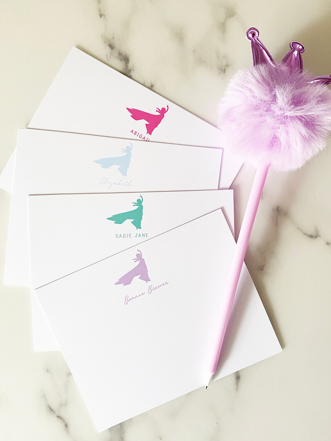Elsa Frozen Stationary Girls Personalized Frozen Stationery - Etsy