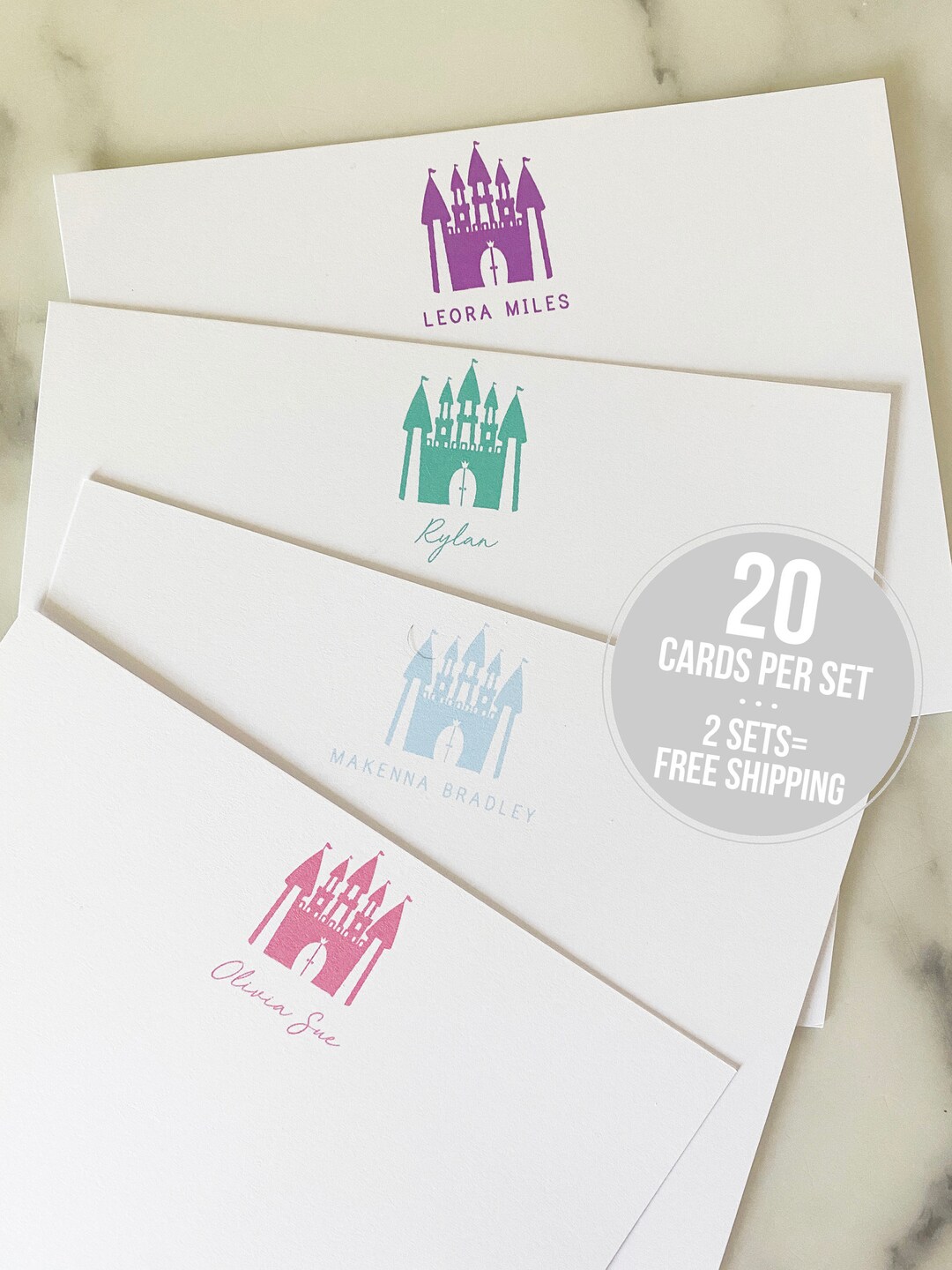 Princess Castle Stationary - Girls Personalized Frozen Stationery Set ...