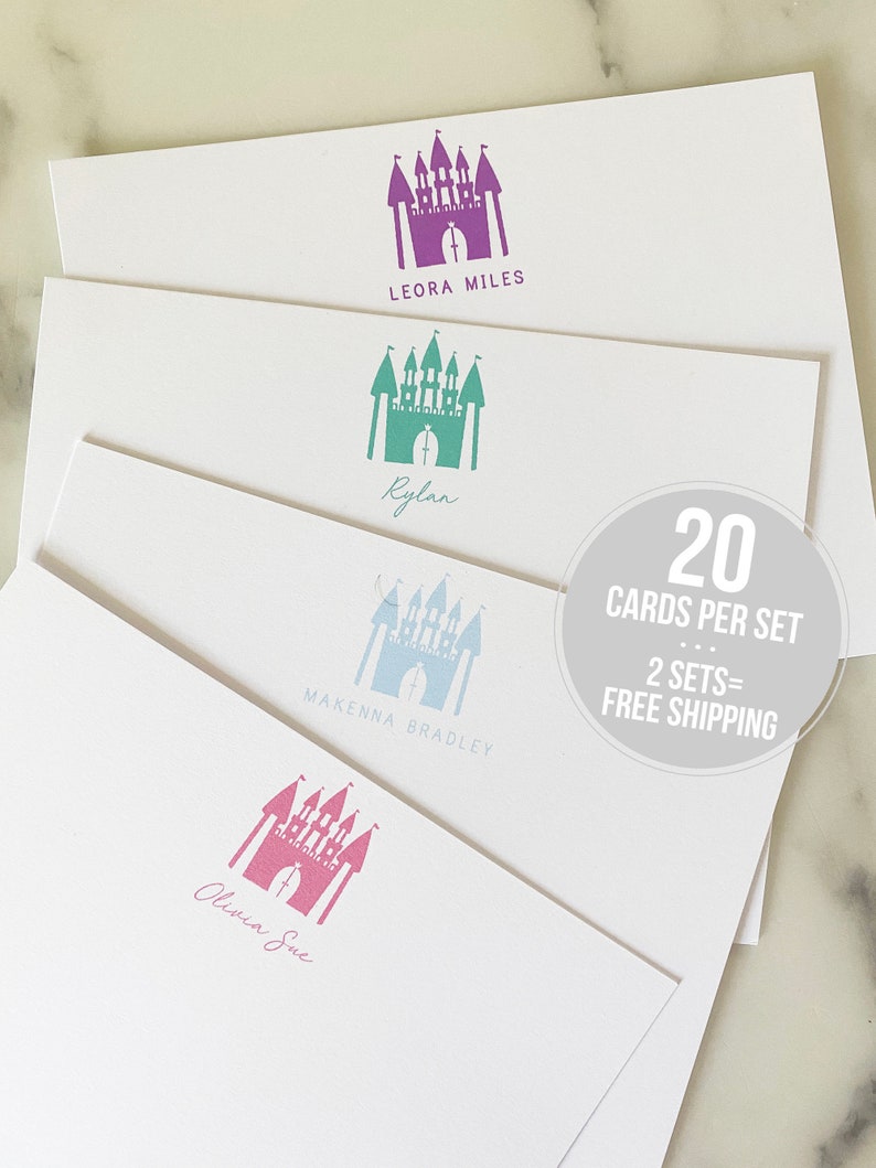 Princess Castle Stationary Girls Personalized Frozen - Etsy
