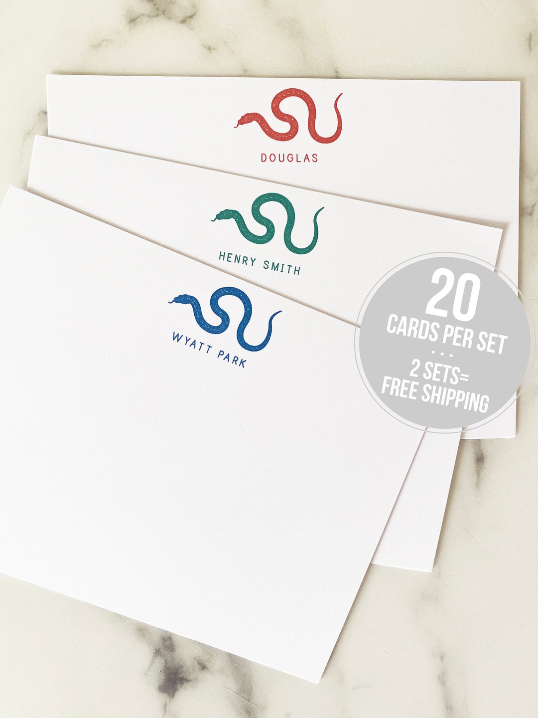 Personalized Stationary - Snake Stationary Boys Custom Snakes ...