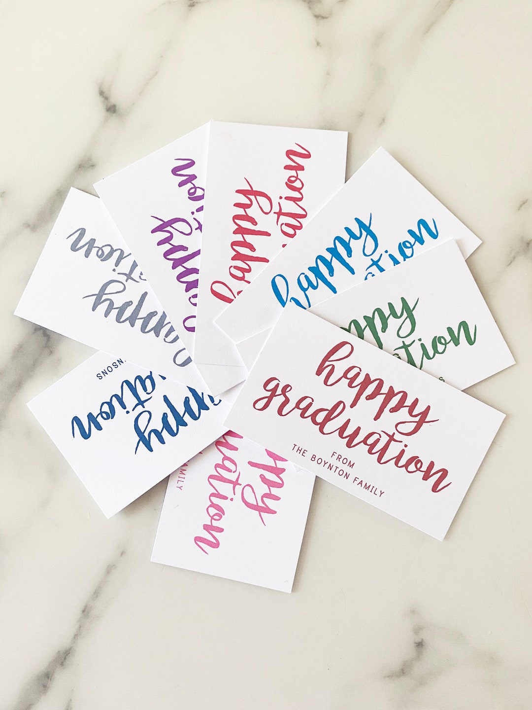 Happy Graduation Gift Tags Personalized Set of 20 Custom Enclosure ...