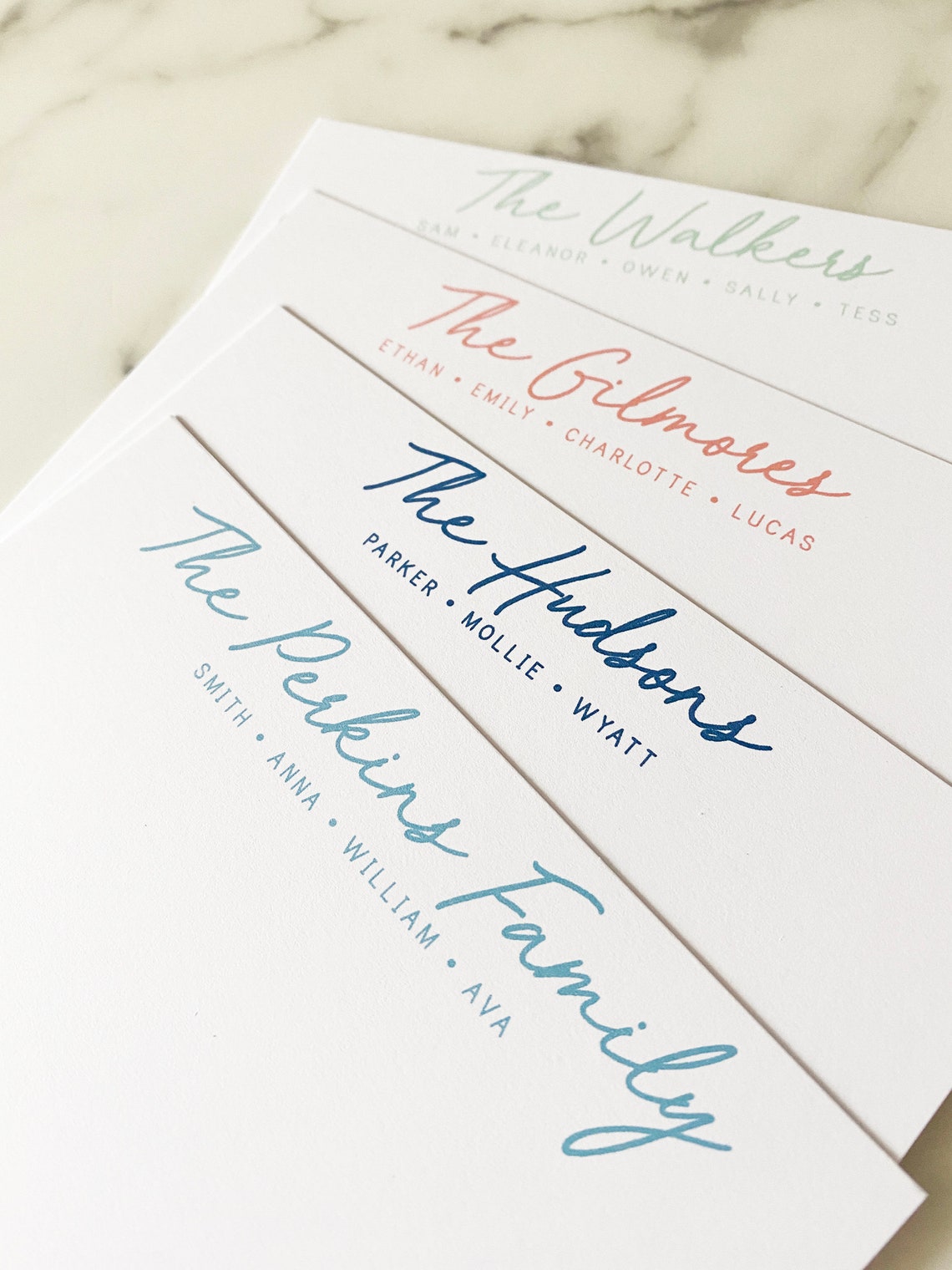 Personalized Stationery Handwritten Font Family Stationary - Etsy