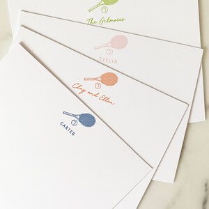 Tennis Stationary - Sports Stationery Kids Adults Set of 20 Flat Note ...