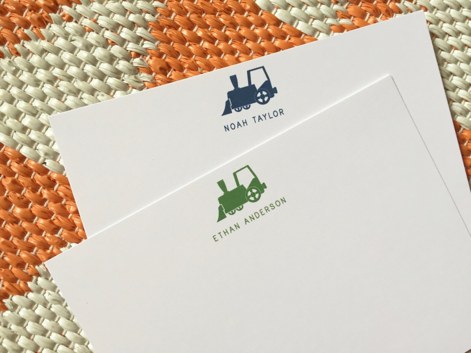 Train Stationery Boys Stationary Set of 20 Flat Note Cards | Etsy