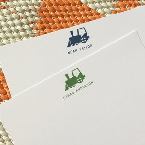 Train Stationery - Boys Stationary Set of 20 Flat Note Cards Kids ...