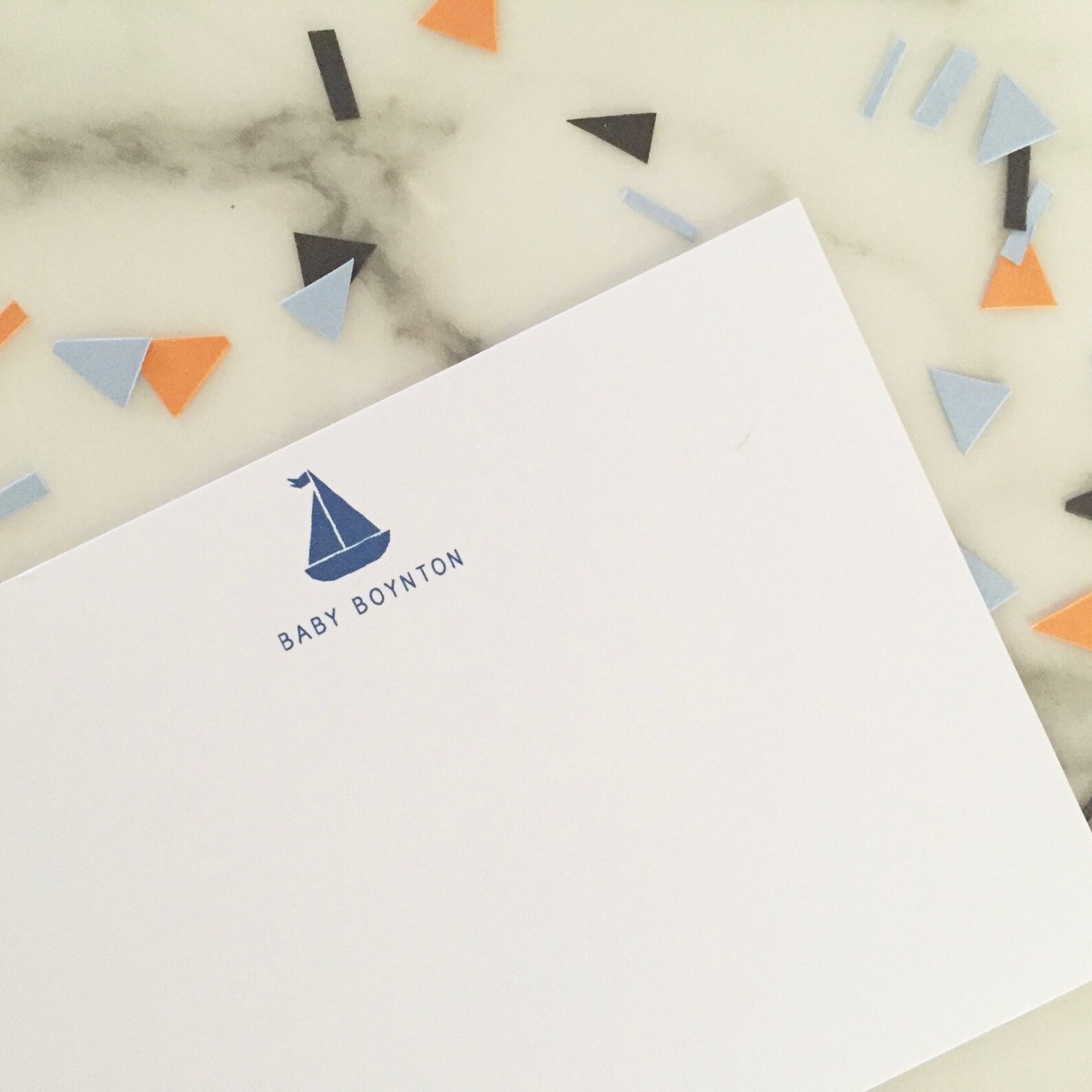 Sailboat Stationary Nautical Boys Stationery Set of 20 Flat | Etsy