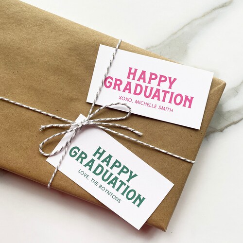 Custom Graduation Gift Tags / Personalized Graduation Tags / - Etsy
