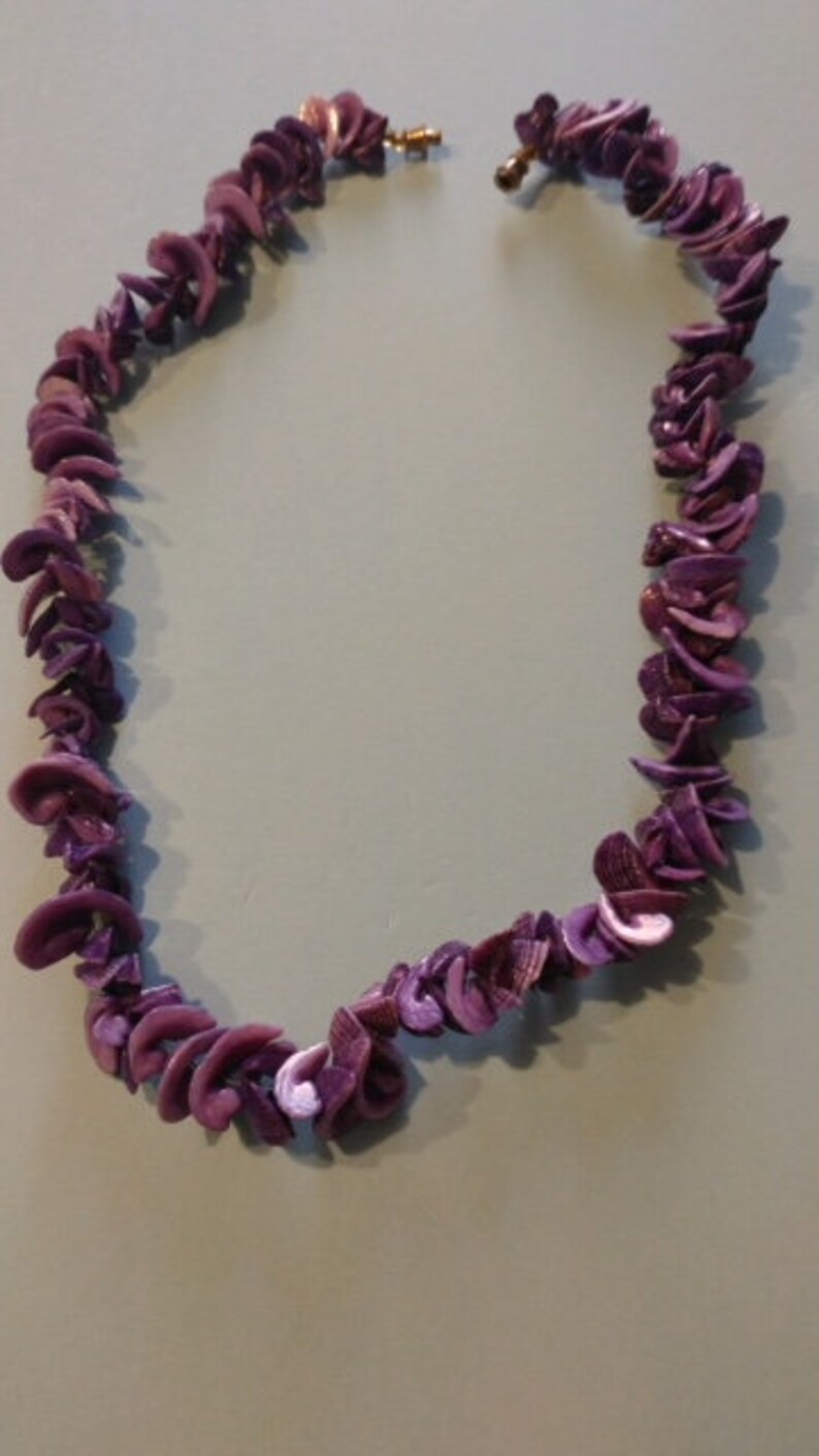 Seashell Necklace Conch Bracelete Set Seashell Jewelry Purple Shell ...