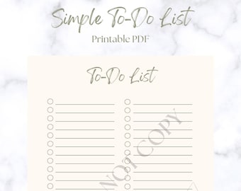 4 section to do list