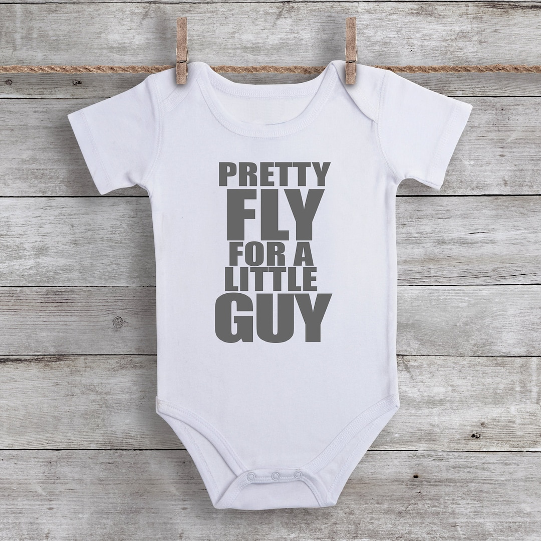 Pretty Fly for A Little Guy - Hipster Baby Clothes - Funny Baby Boy ...