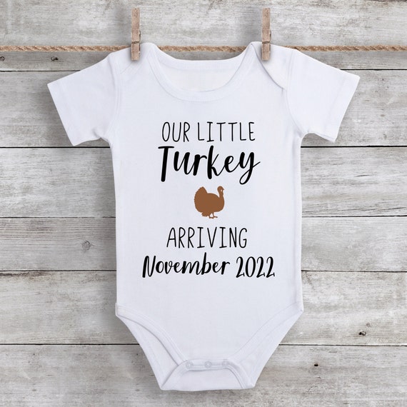 Our Little Turkey Pregnancy Announcement Shirt Thanksgiving - Etsy