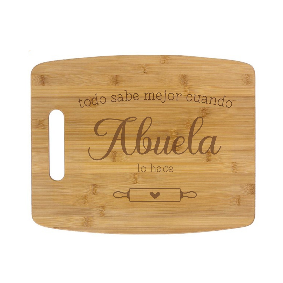 Spanish Cutting Board, Abuela Gift, Spanish Grandma Gift, Abuelita ...