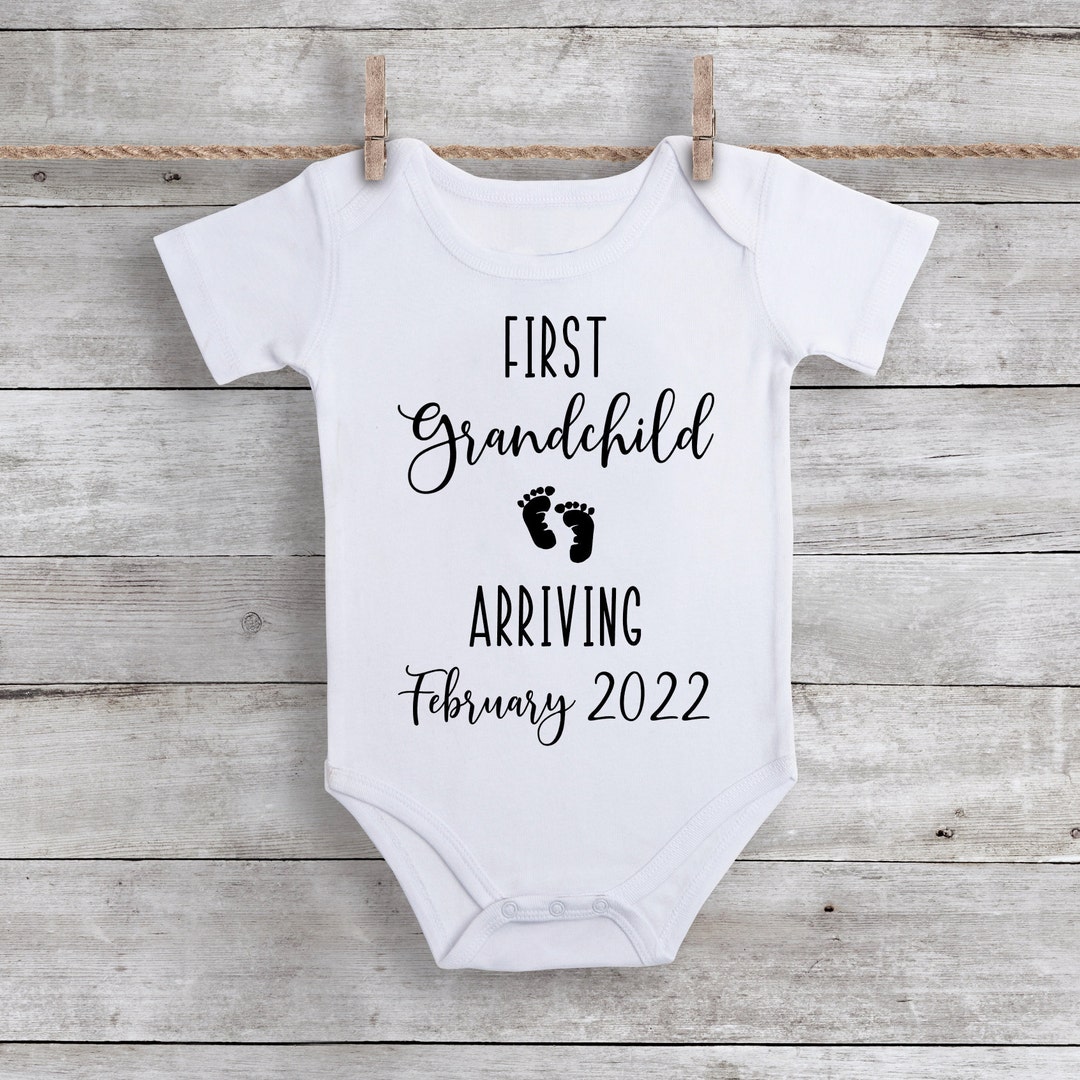 First Grandchild Pregnancy Announcement Bodysuit, Reveal to ...