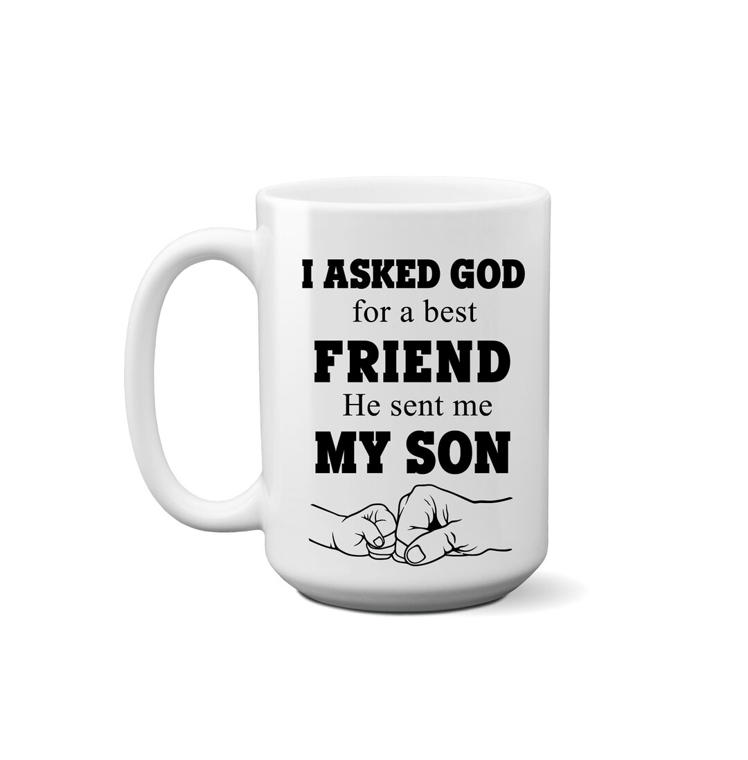 Dad & Son Best Friend Knuckles Mug, Father's Day Gift for Him - Etsy