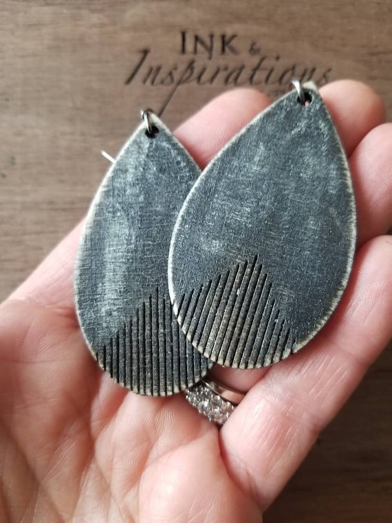 Wood Earrings Country Earrings Fringe Earrings Western | Etsy