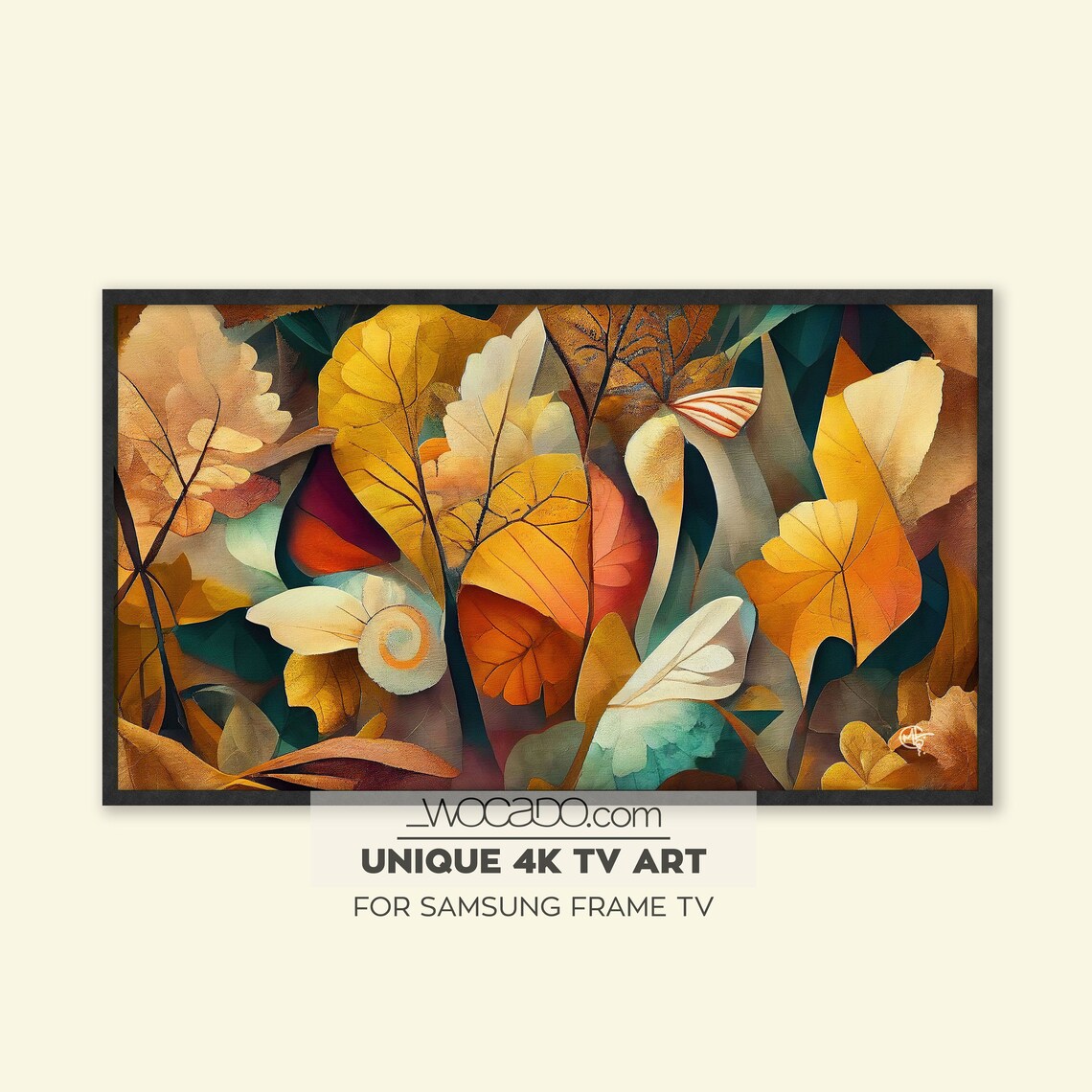 Autumn Scenery Art Deco Samsung Frame TV Art Boho Abstract - Etsy