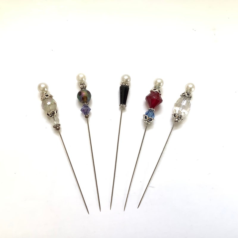 Beaded Stick Pins - Etsy