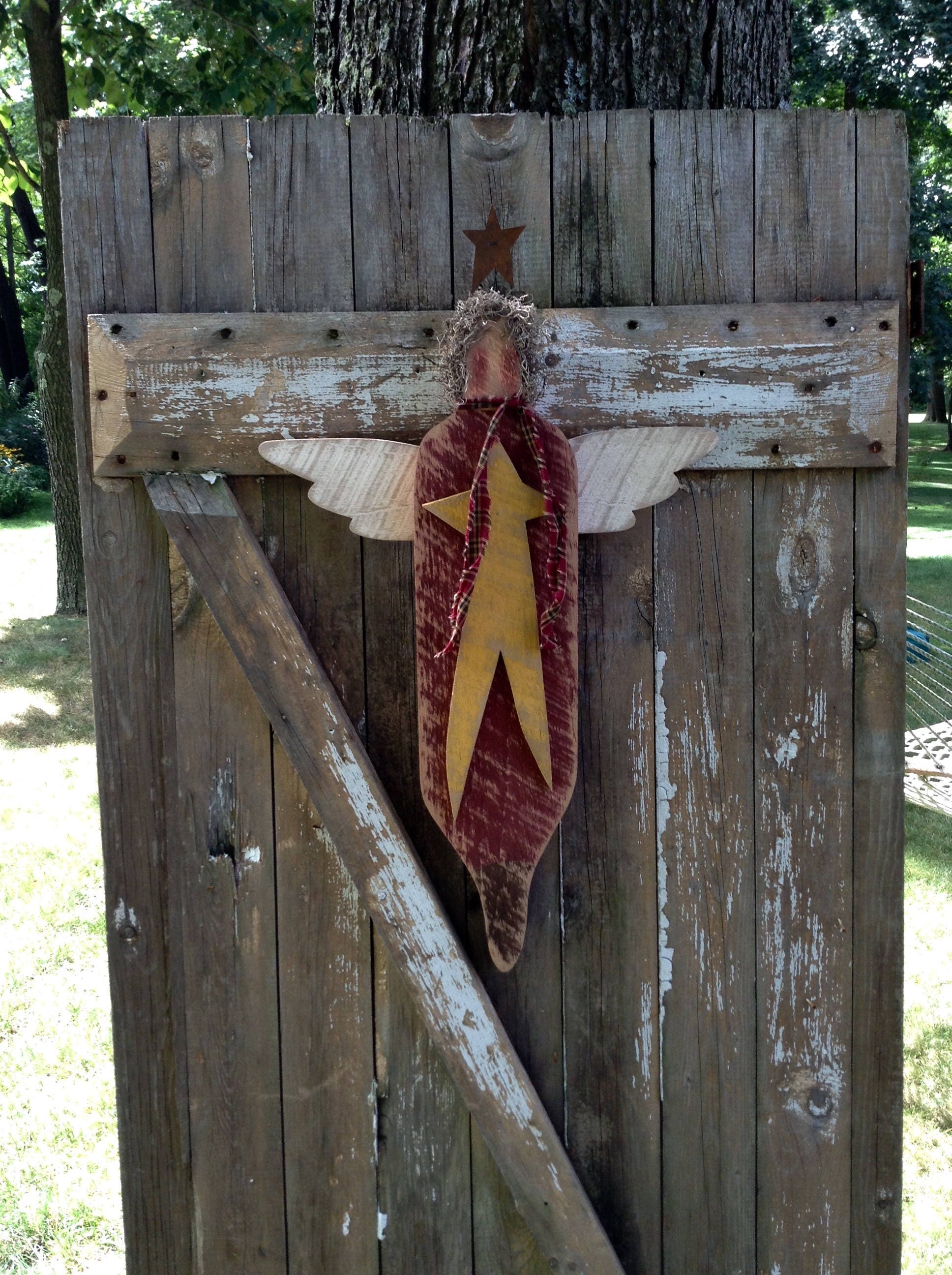 Primitive Wood Angels