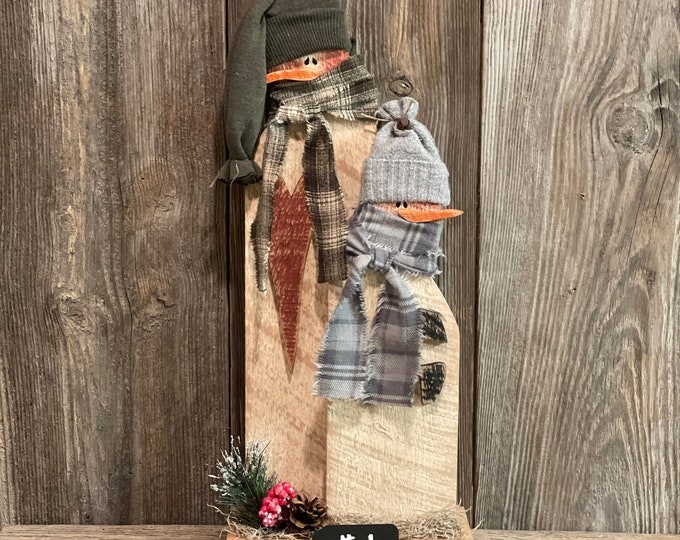 Ready to Ship Wood Snowman, Primitive Snowmen, Snowmen, Snowman, Door ...
