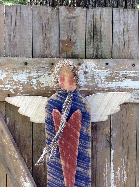 Primitive Wood Angels