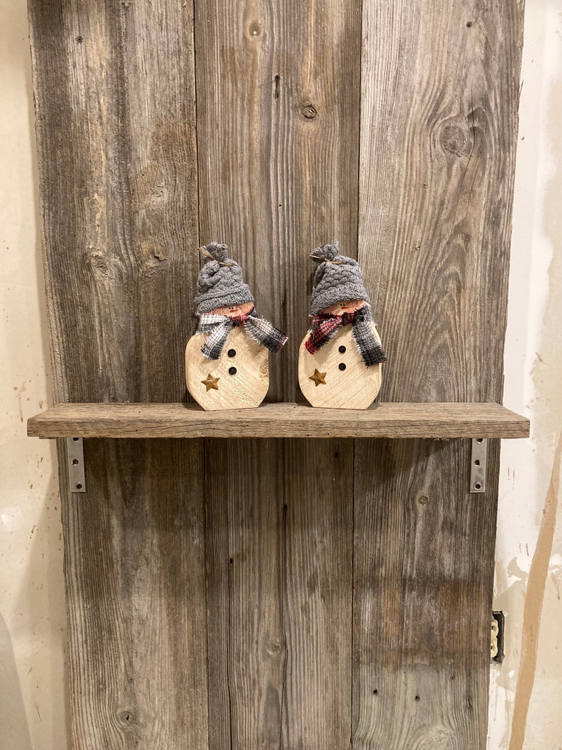 NEW 2022 Set of Two Primitive Snowman Country Primitive - Etsy