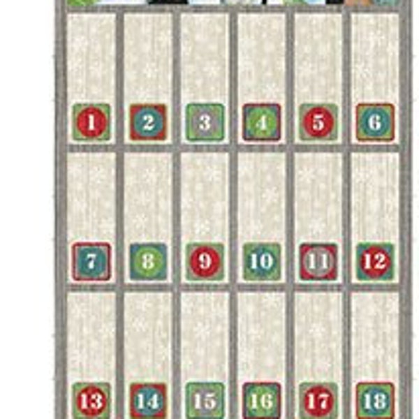 Fabric Advent Panel - Etsy