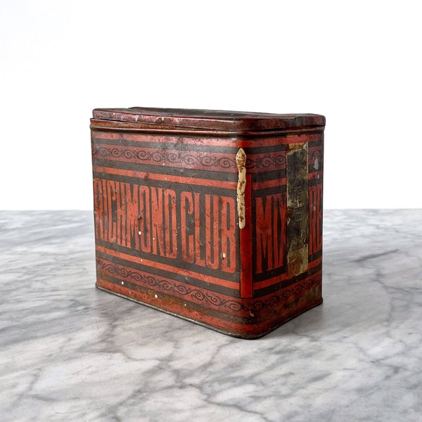 Antique Tin Box - Etsy