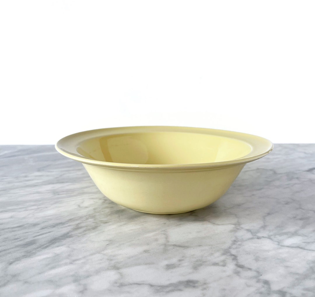 Vintage Midcentury 9" Luray Pastels Yellow Serving Bowl - MCM Ceramic ...