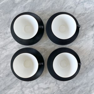 Set of 4 1950s Yamaka Porcelain Cups & Saucers - Fine China Tea Set ...