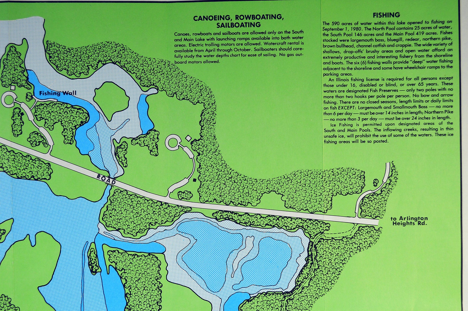 RARE Busse Lake Map Cook County Forest Preserve Wall Art - Etsy