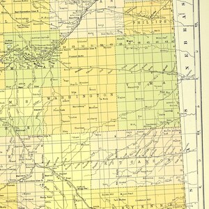 Eastern COLORADO MAP of Colorado Wall Art Decor LARGE Eastern - Etsy