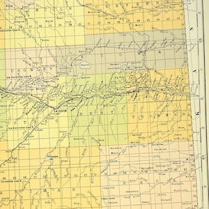 Eastern COLORADO MAP of Colorado Wall Art Decor LARGE Eastern - Etsy