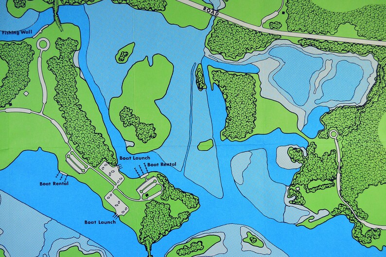RARE Busse Lake Map Cook County Forest Preserve Wall Art - Etsy