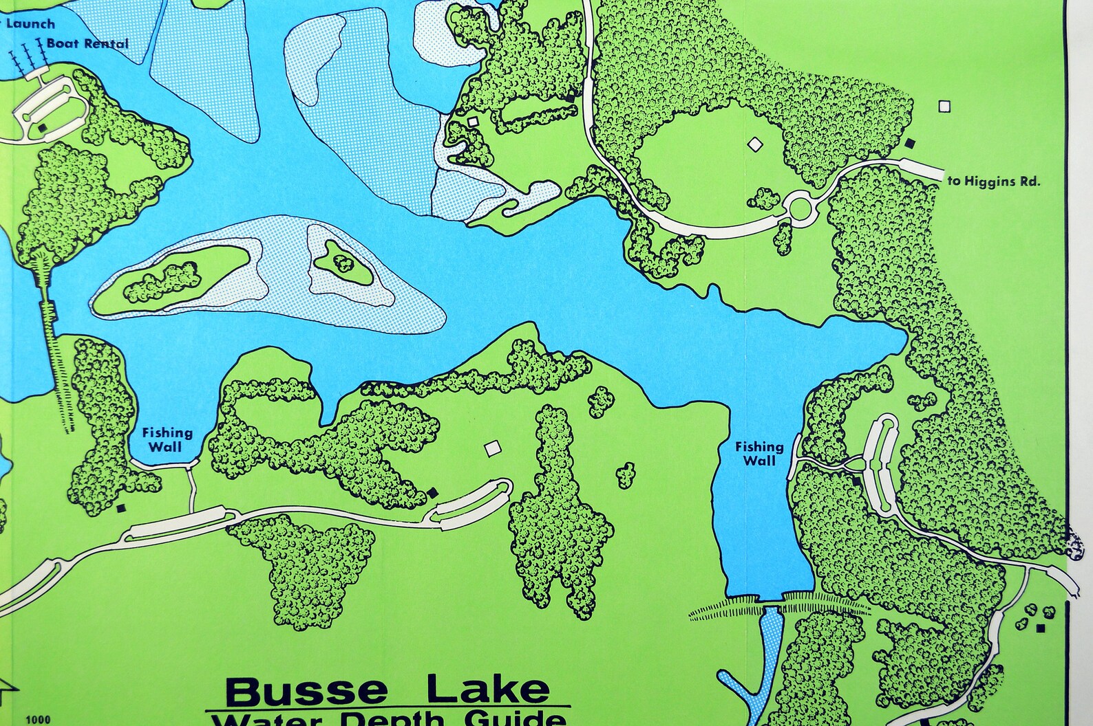RARE Busse Lake Map Cook County Forest Preserve Wall Art - Etsy