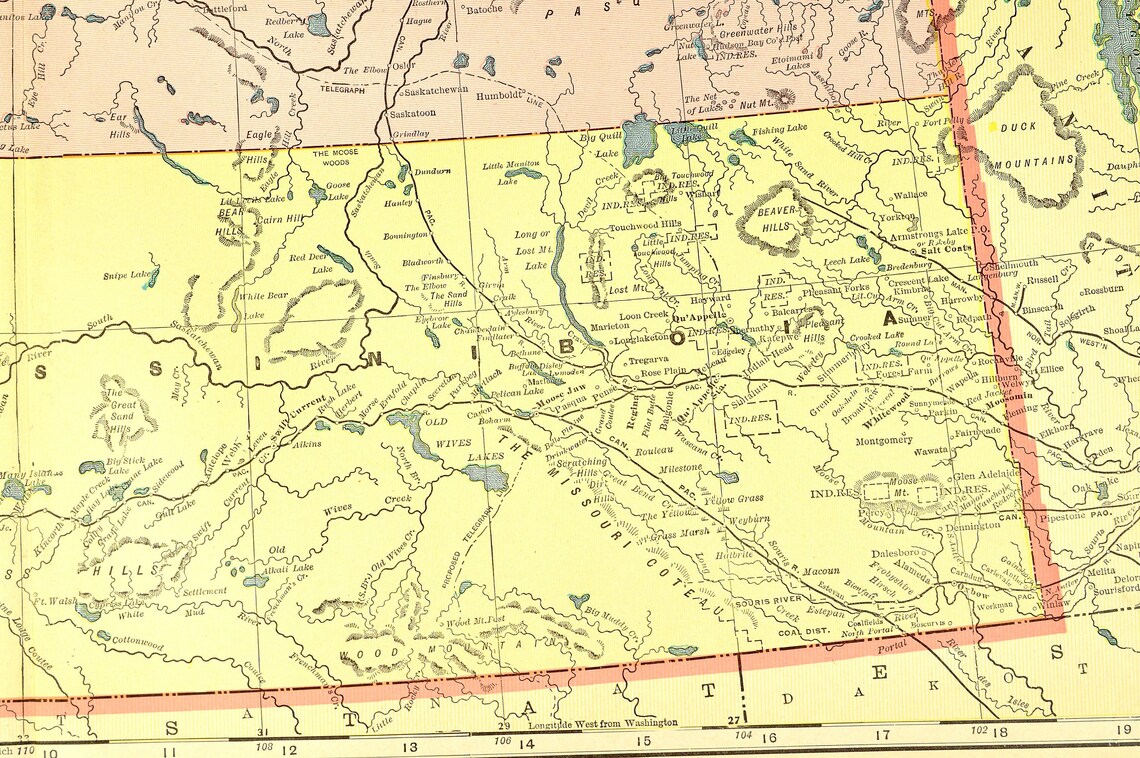 Alberta Map of Alberta Wall Decor Art LARGE Saskatchewan Map | Etsy