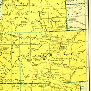 SOUTHWEST United States Railroad Map Wall Art Frameable - Etsy