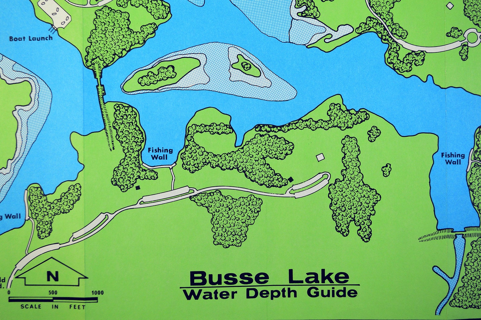 RARE Busse Lake Map Cook County Forest Preserve Wall Art - Etsy