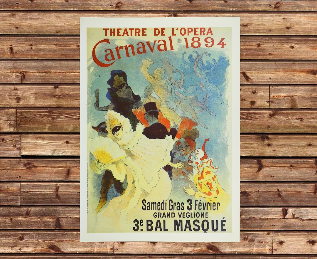 French Theater Poster Paris Opera Print Wall Art Parisian Gift for Her ...