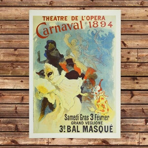 French Theater Poster Paris Opera Print Wall Art Parisian Gift for Her ...