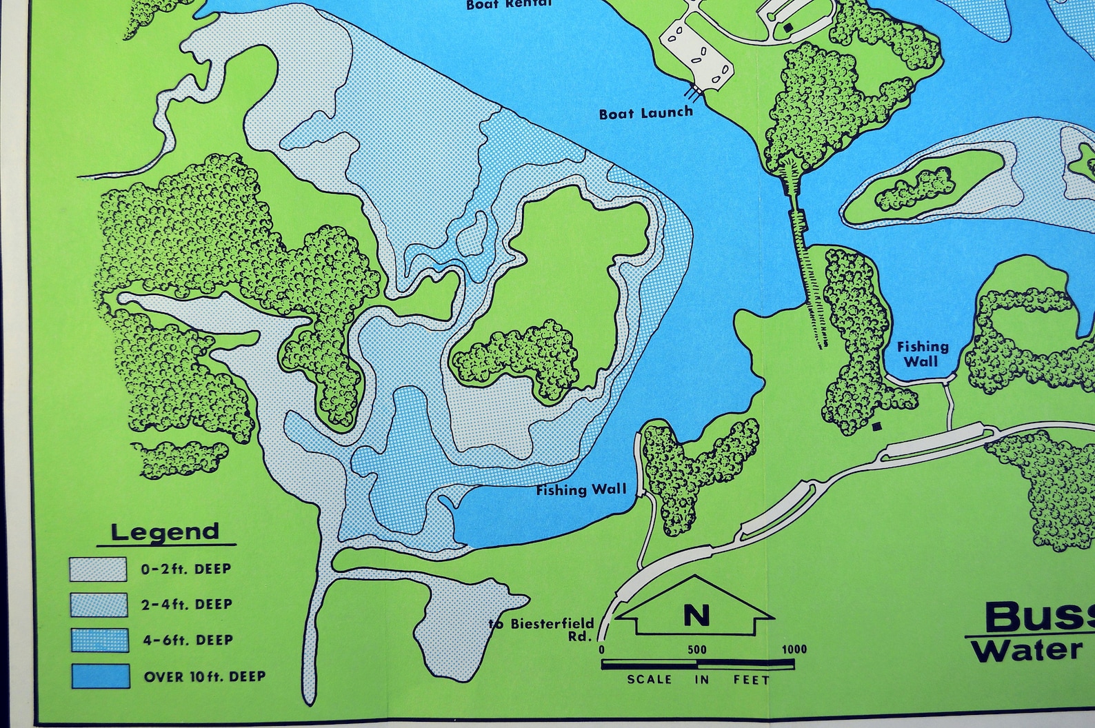 RARE Busse Lake Map Cook County Forest Preserve Wall Art - Etsy