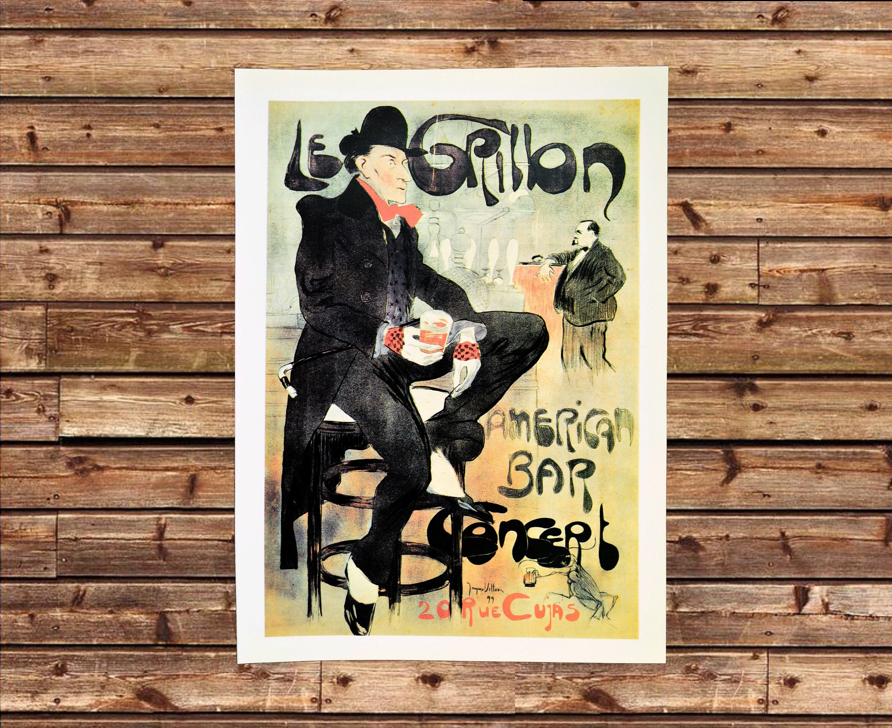 French Poster Paris Bar Drinking Print Wall Art Liquor Gift - Etsy