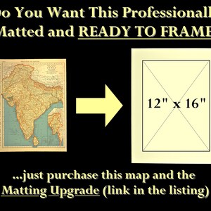 INDIA Map of India Wall Art Frameable Matted ORIGINAL Traveler Gift ...