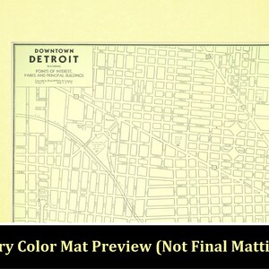 Vintage 1940s DETROIT STREET Map of Detroit City Map Wall Art - Etsy